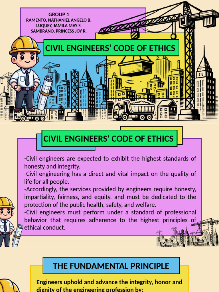 Group 1 Civil Engineers Code of Ethics | PDF | Conflict Of Interest | Informed Consent