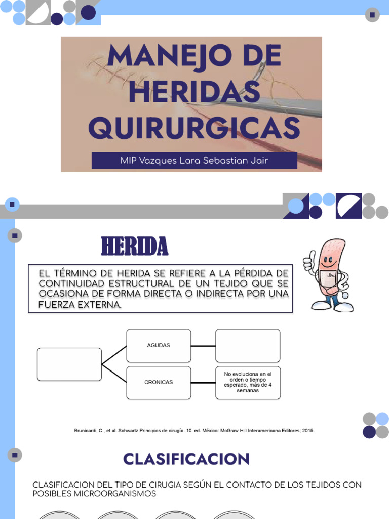 Manejo de Heridas Quirurgicas | PDF | Cicatrización de la herida | Medicina CLINICA