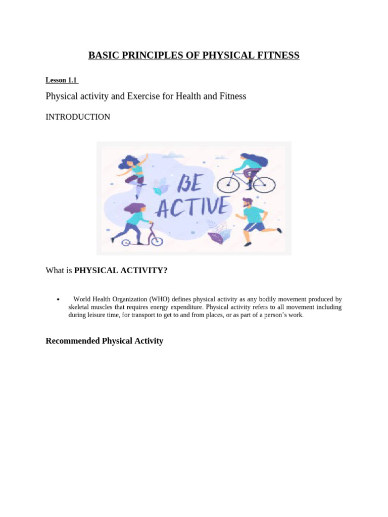 Essential Guide to Physical Fitness | PDF | Obesity | Body Mass Index