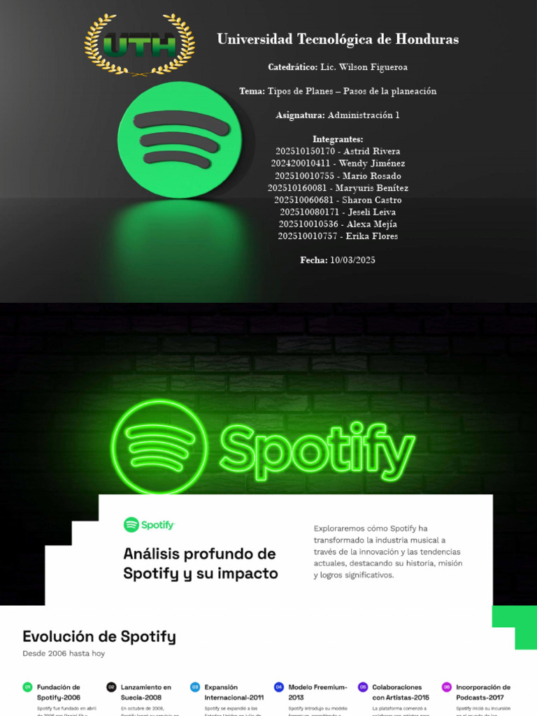 Presentación Spotify | PDF