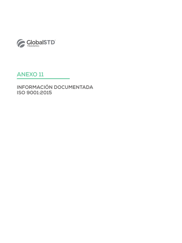 Información Documentada ISO 9001:2015 | PDF | Sistema de manejo de ...