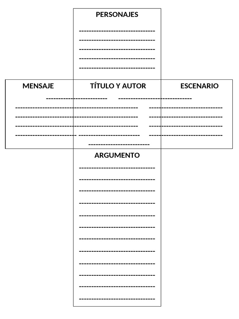 Plantilla de Cruz Categorial Word | PDF