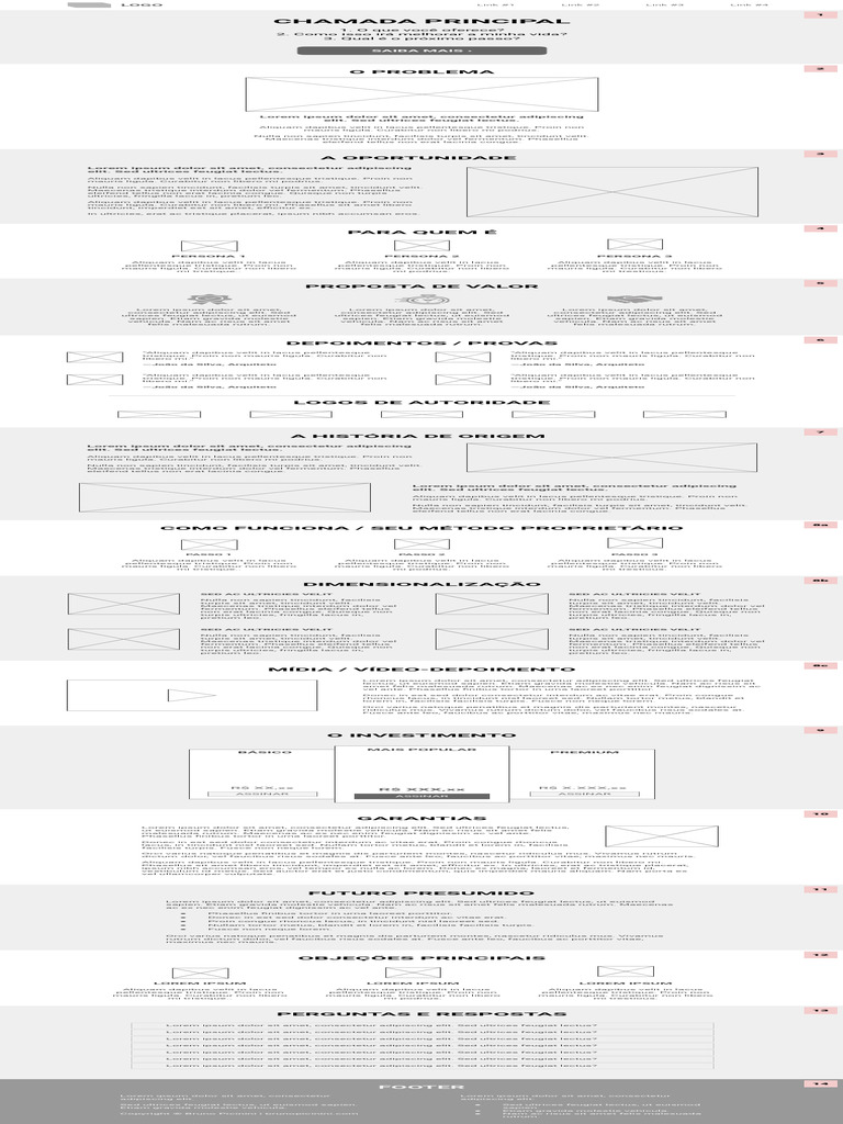 Landing Page - Wireframe | PDF