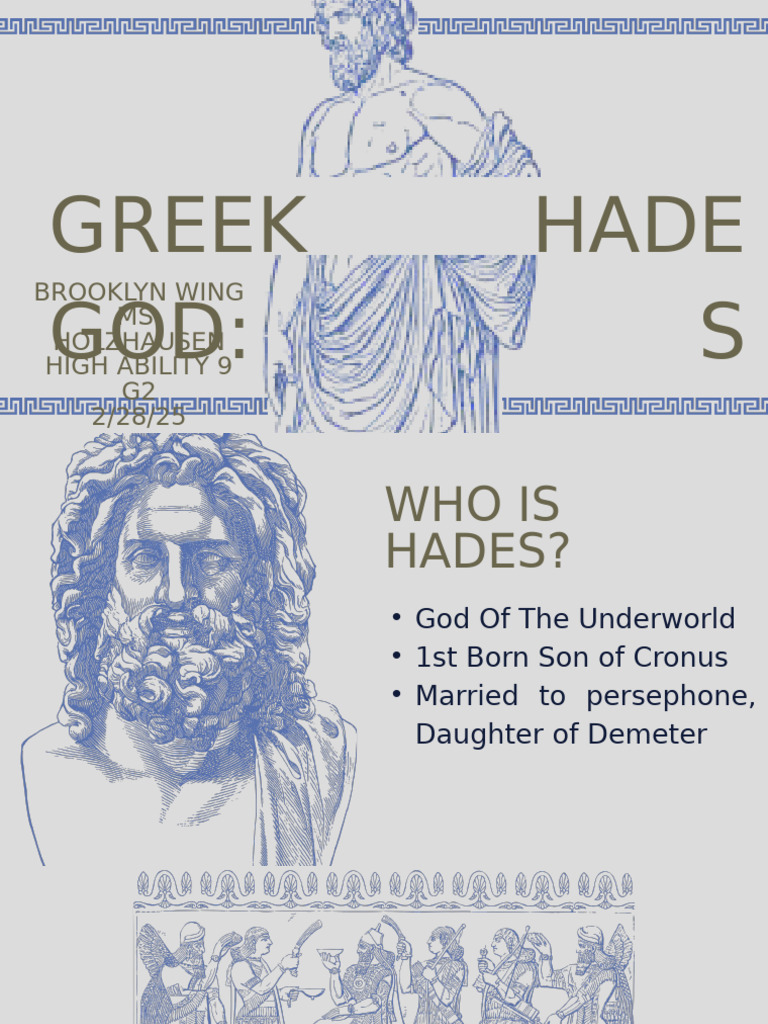 Illustrated Sketch Greek God Zeus Presentation | PDF