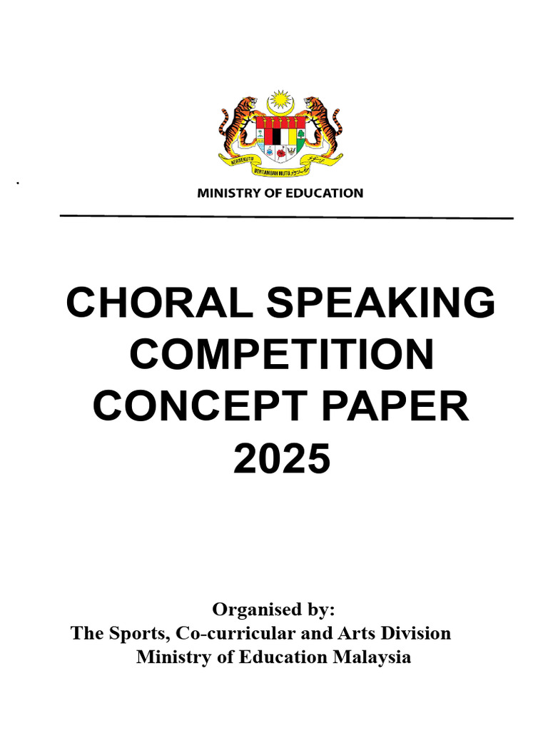 Choral Speaking Concept Paper 2025 | PDF | Choir | Rhythm