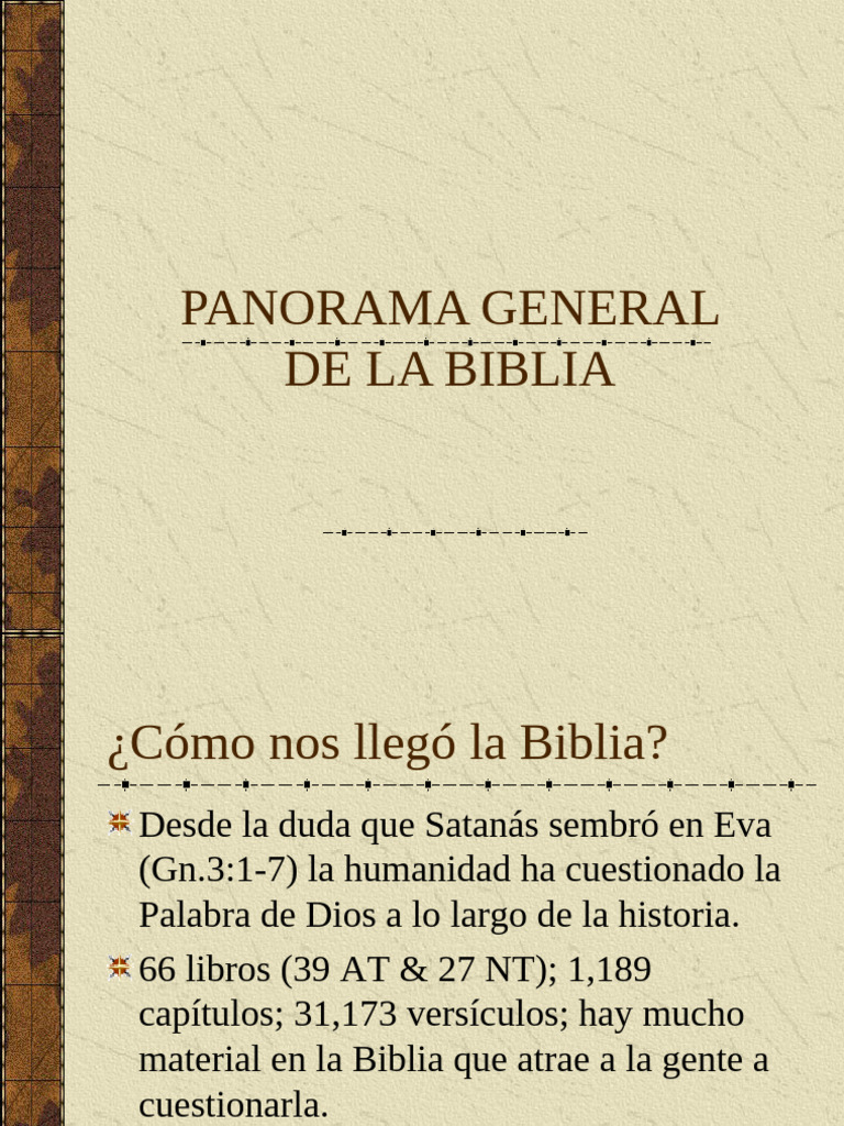 DIAPOSITIVA DE LA CLASE - Pps | PDF | Biblia | Literatura religiosa