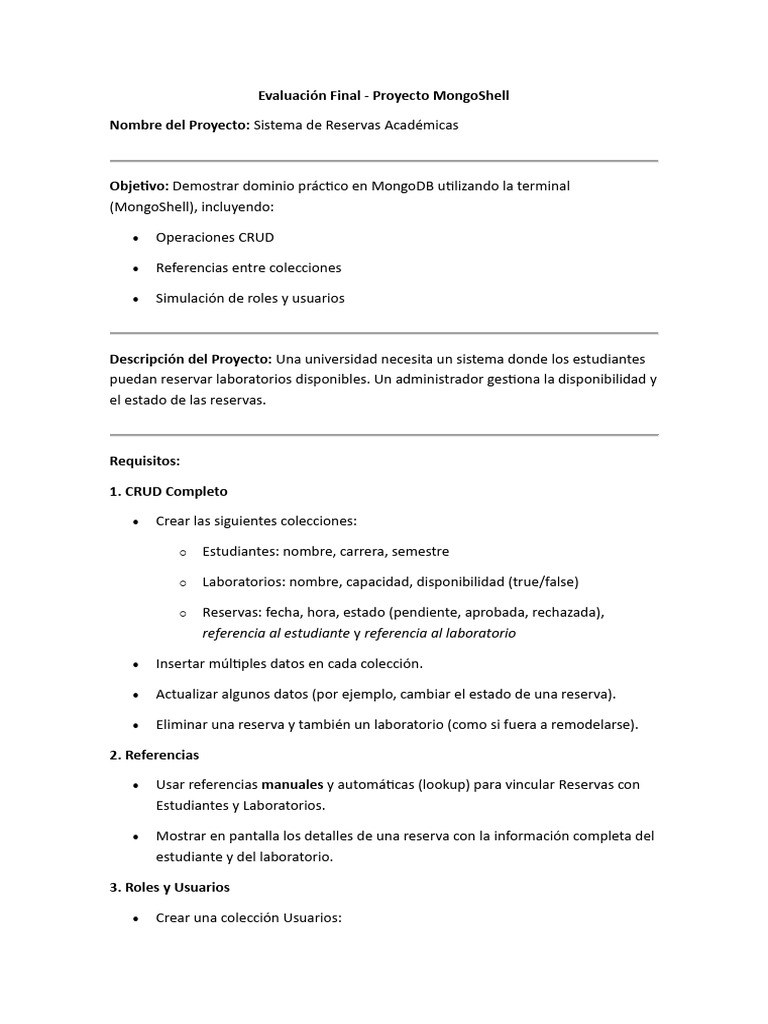 Evaluaci N Final | PDF