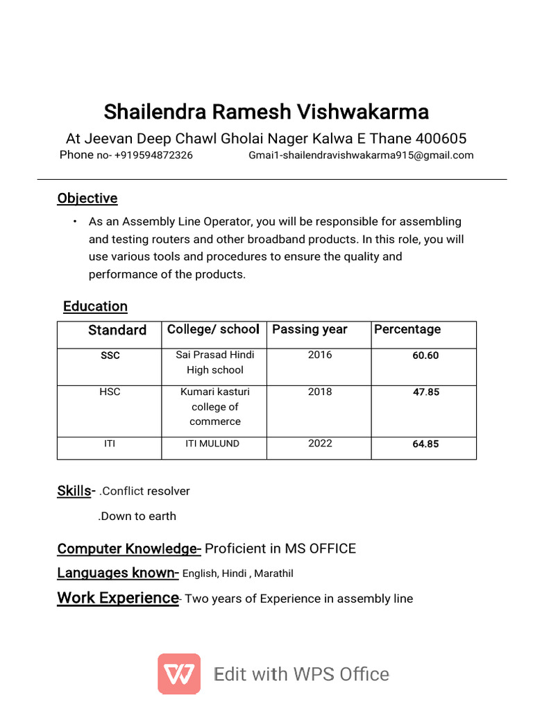 Shailendra Ramesh Vishwakarma | PDF