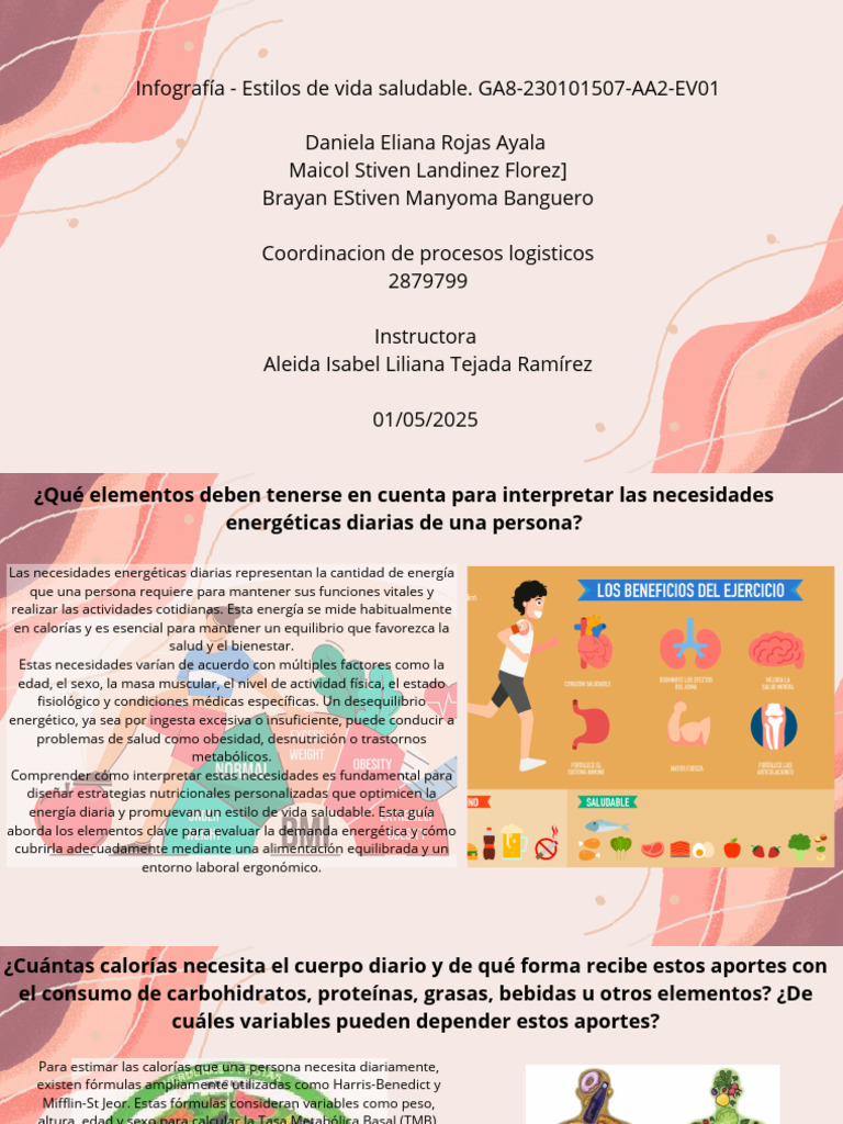 Infografía - Estilos de Vida Saludable. GA8-230101507-AA2-EV01 Daniela ...