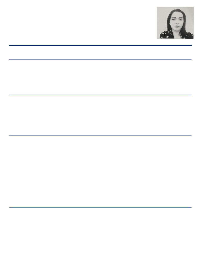 Raquel Gallardo CV No Photo | PDF