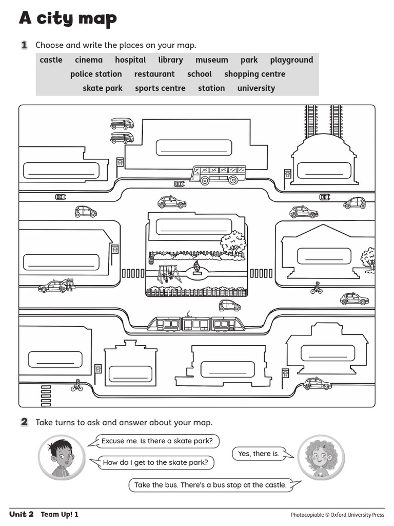Interactive City Map Game Activities | PDF