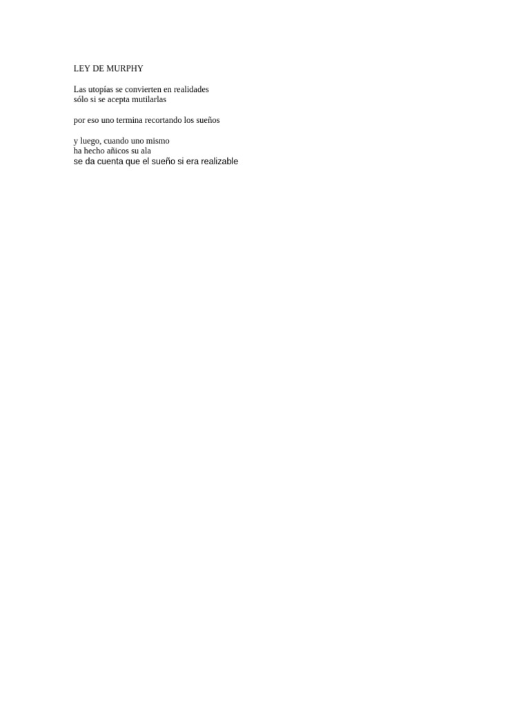 Ley de Murphy | PDF