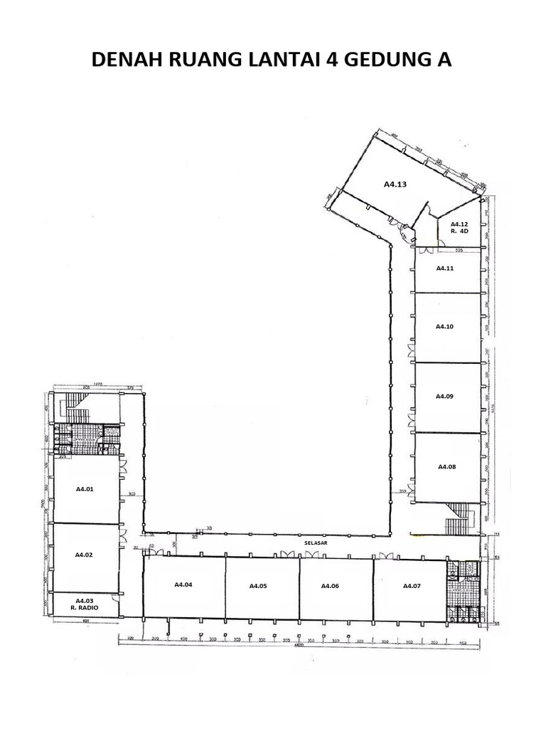 Denah Ruang Gedung A dan B | PDF