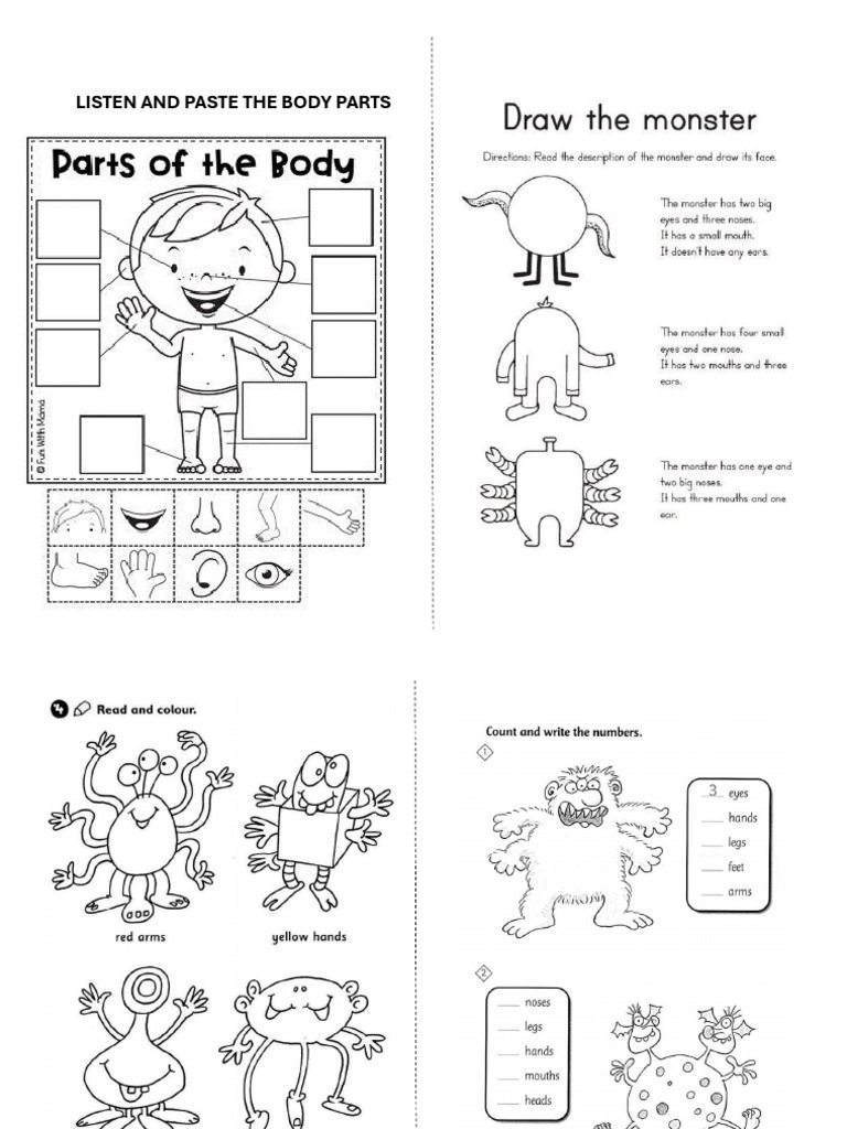 Body Parts Activities | PDF