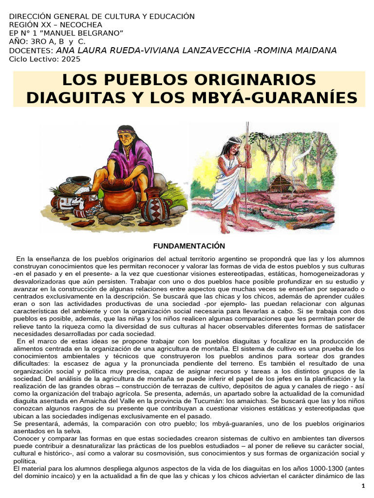 Diaguitas y Mbyá-Guaraníes: Culturas Vivas | PDF | Agricultura | Maíz