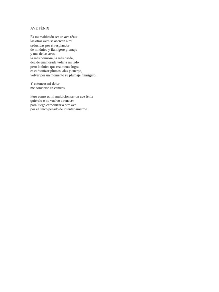 AVE FÉNIX | PDF