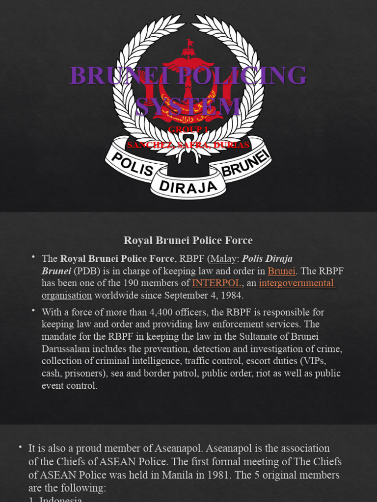 Overview of Brunei's Policing System | PDF | Brunei | Police