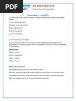 P2P O2C R2R SAP CheatSheet | PDF
