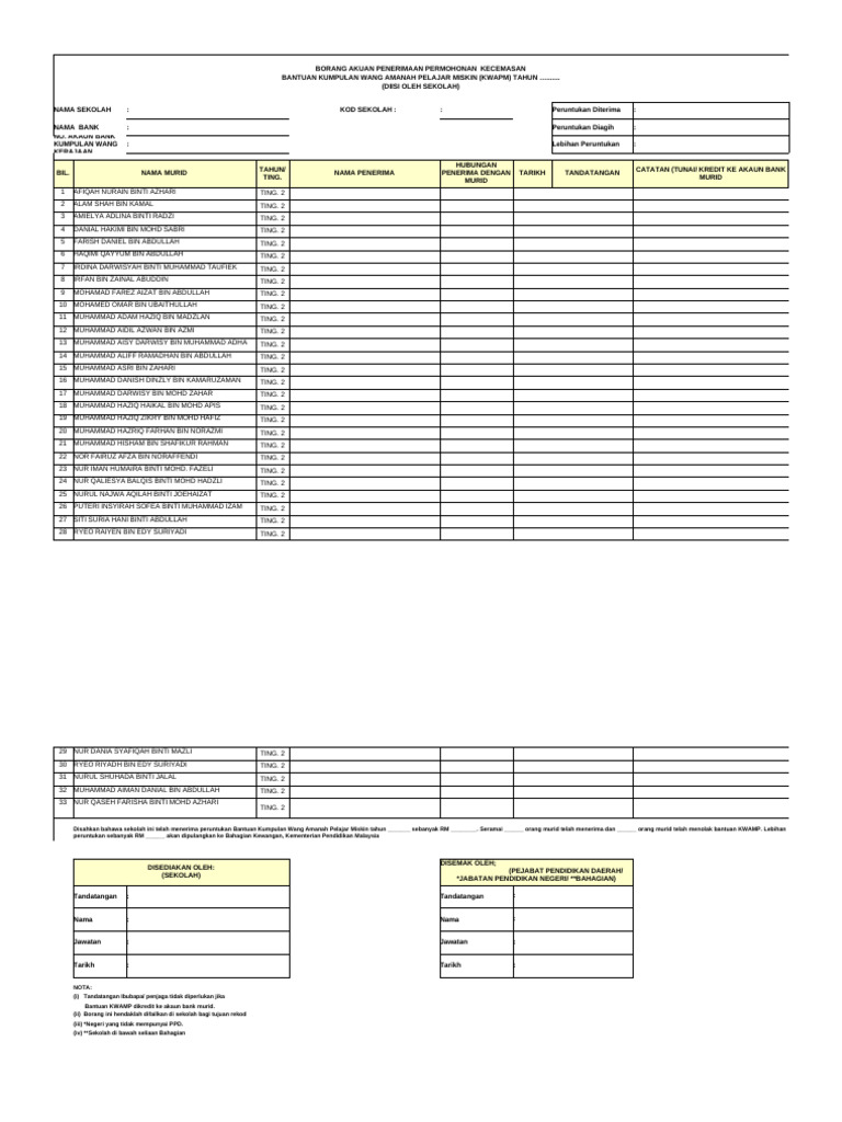 Borang Kwapm 2024 Tg 2 | PDF