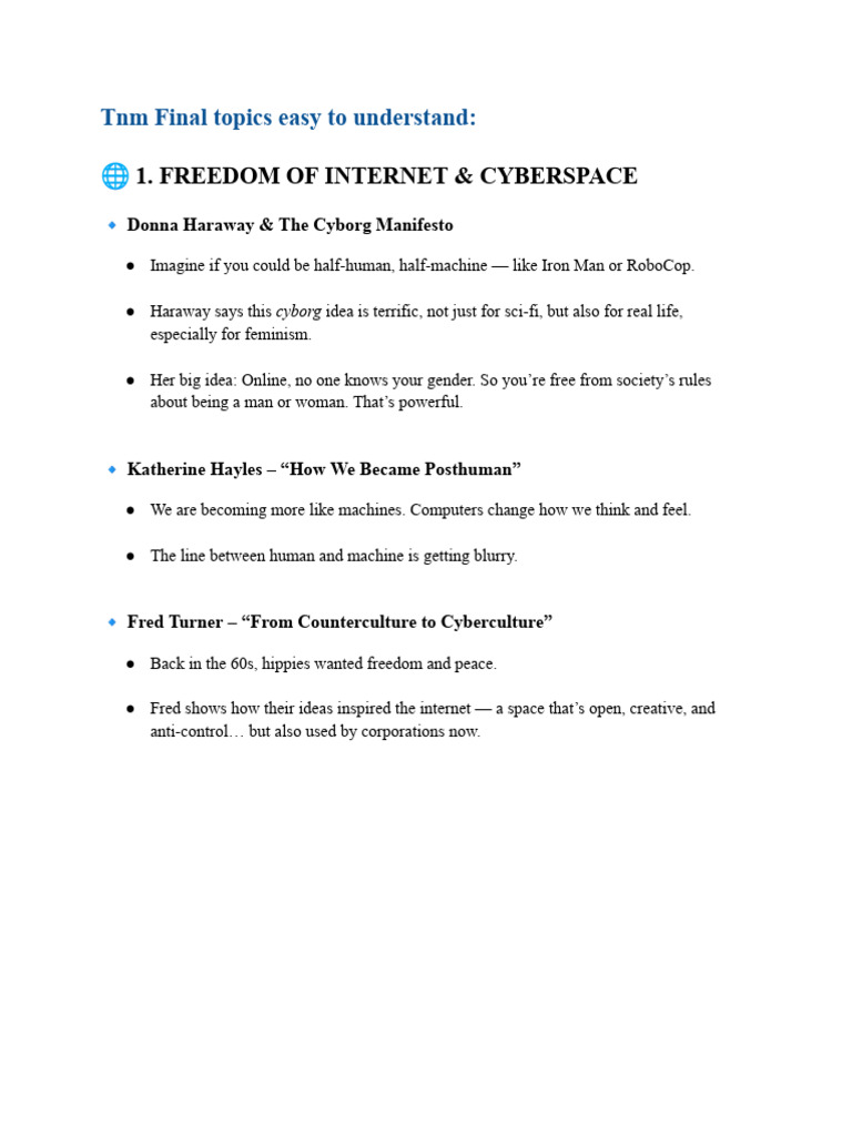 Tnm Final Topics Easy to Understand | PDF