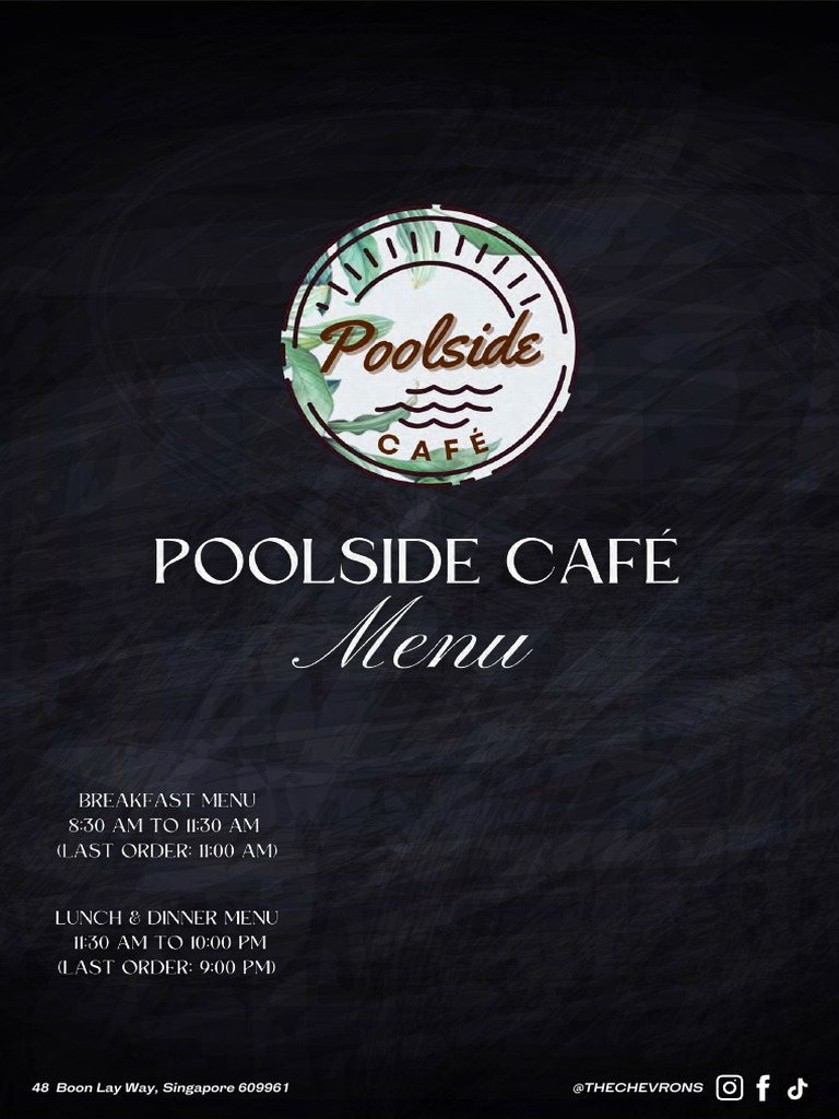 Poolside Cafe New Menu Final | PDF | Hamburgers | Japanese Cuisine