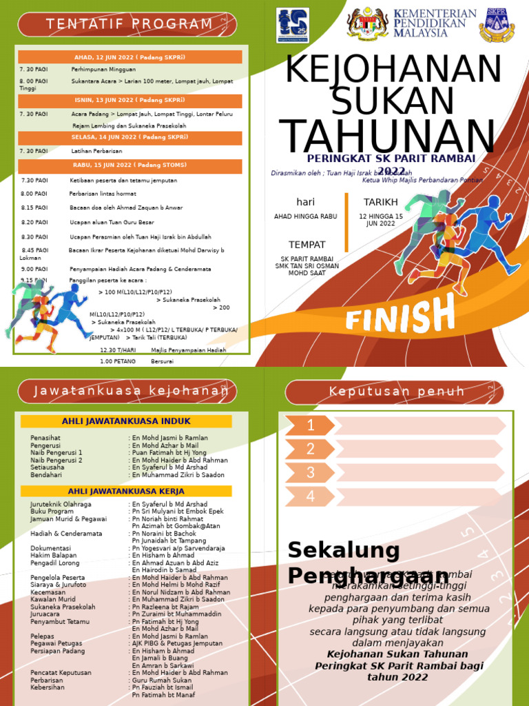 BUKU PROGRAM SUKAN TAHUNAN 2022 | PDF