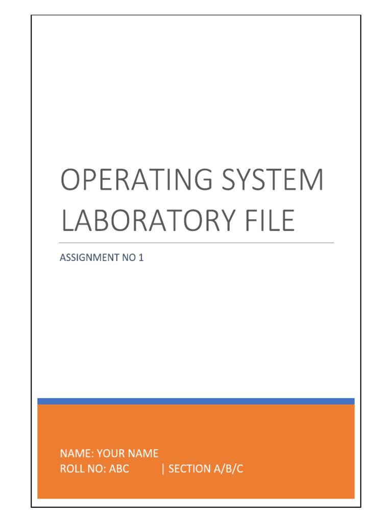 Os Lab File | PDF