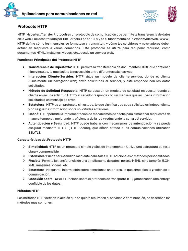 P. 14 - Protocolo HTTP | PDF | Redes | Internet y web