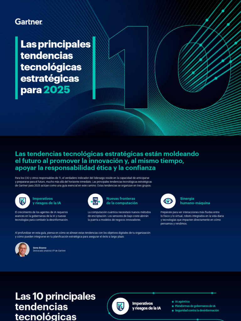 10 Principales Tendencias Tecnologicas Estrate Gicas de Gartner para 2025 | PDF | Inteligencia ...