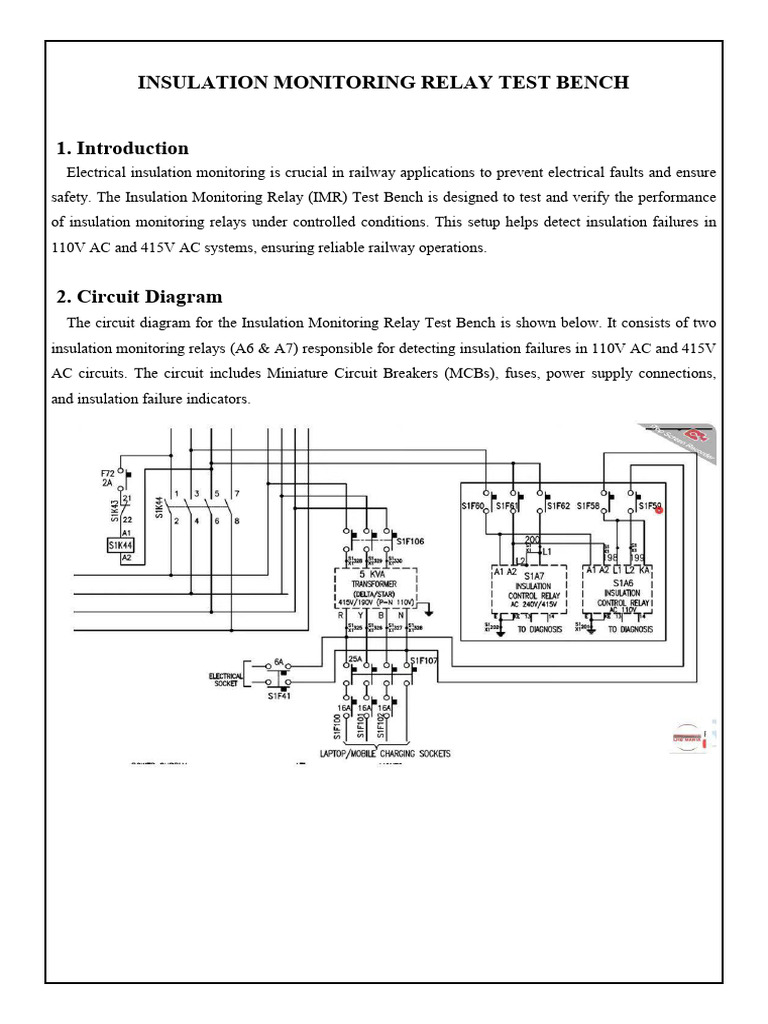 Insulation Monitoring Relay Test Bench | PDF | Relay | Power Supply