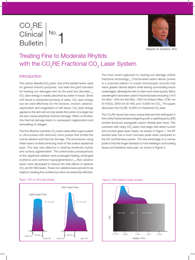 CO2RE Clinical Bulletin Eubanks | PDF | Laser | Dermatology