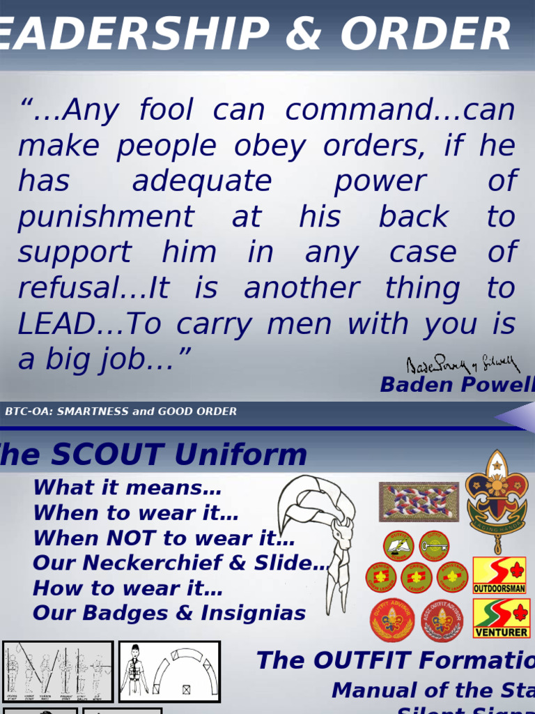 Smartness & Good Order - Outfit | PDF | Scouting | Clothing