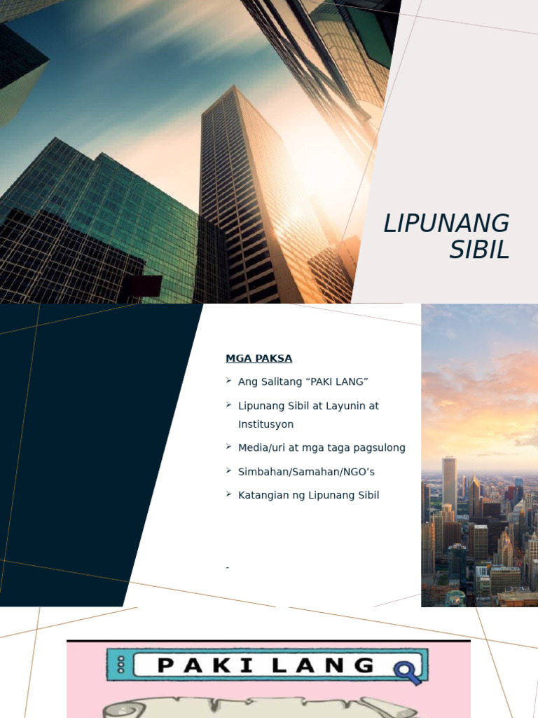 MODULE 4 Lipunang Sibil | PDF