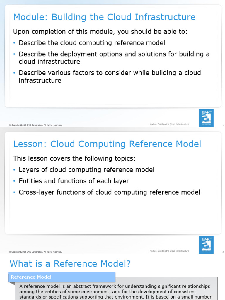 Module 02 - Module Building The Cloud Infrastructure | PDF | Cloud ...