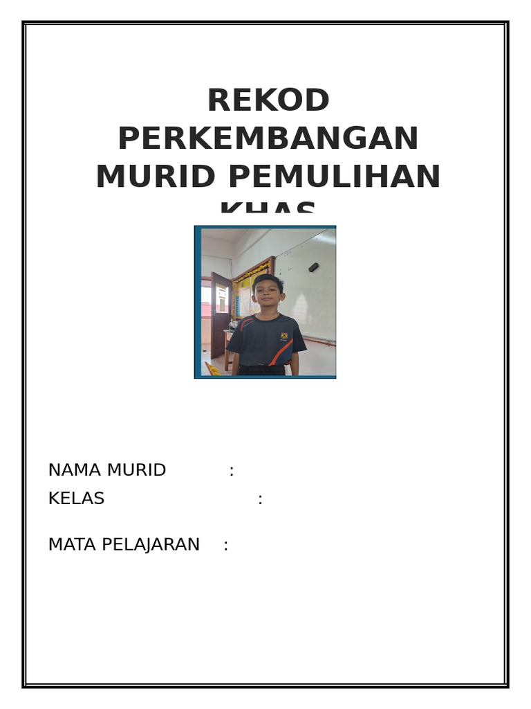 Rekod Perkembangan Murid | PDF