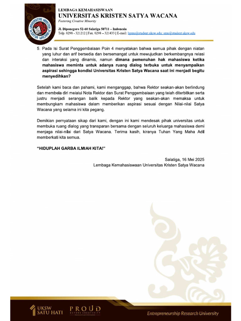 Surat Pernyataan Sikap | PDF