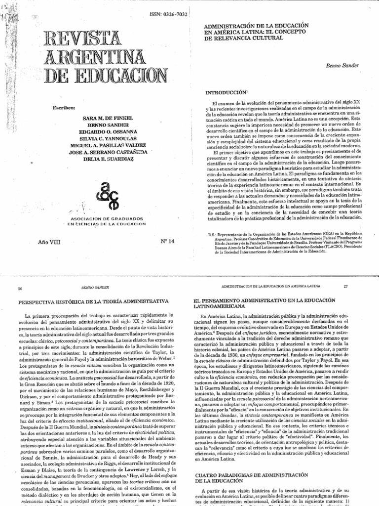 Sander Administracion | PDF