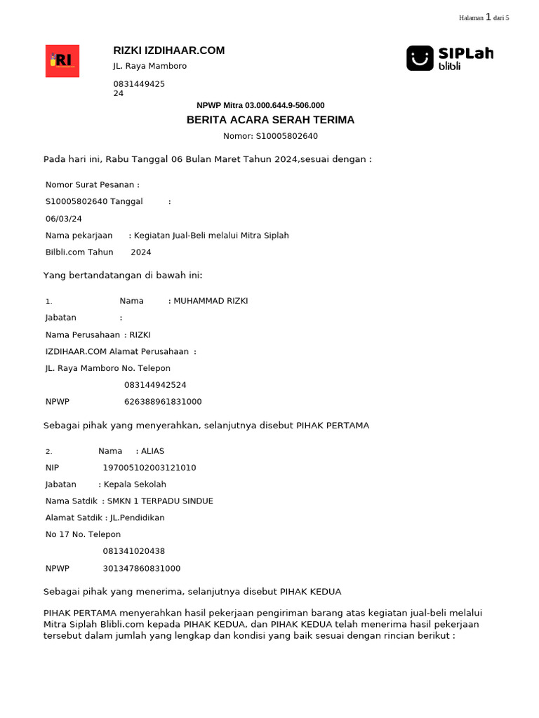 BAST Digital - S10005802640 ATK MARET | PDF