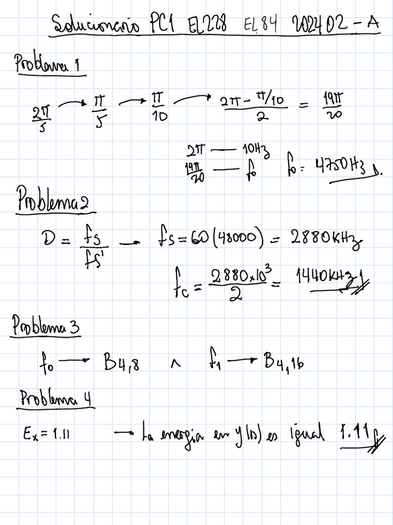 Solucionario PC1 EL228 EL84 202402 | PDF