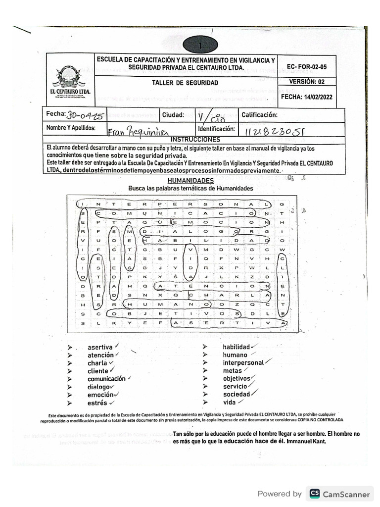 Taller de Seguridad | PDF