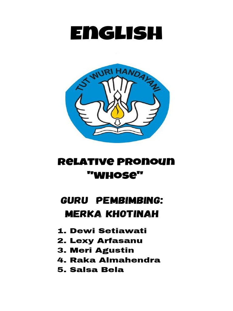 Relative Pronoun Whose - 20250416 - 161658 - 0000 | PDF