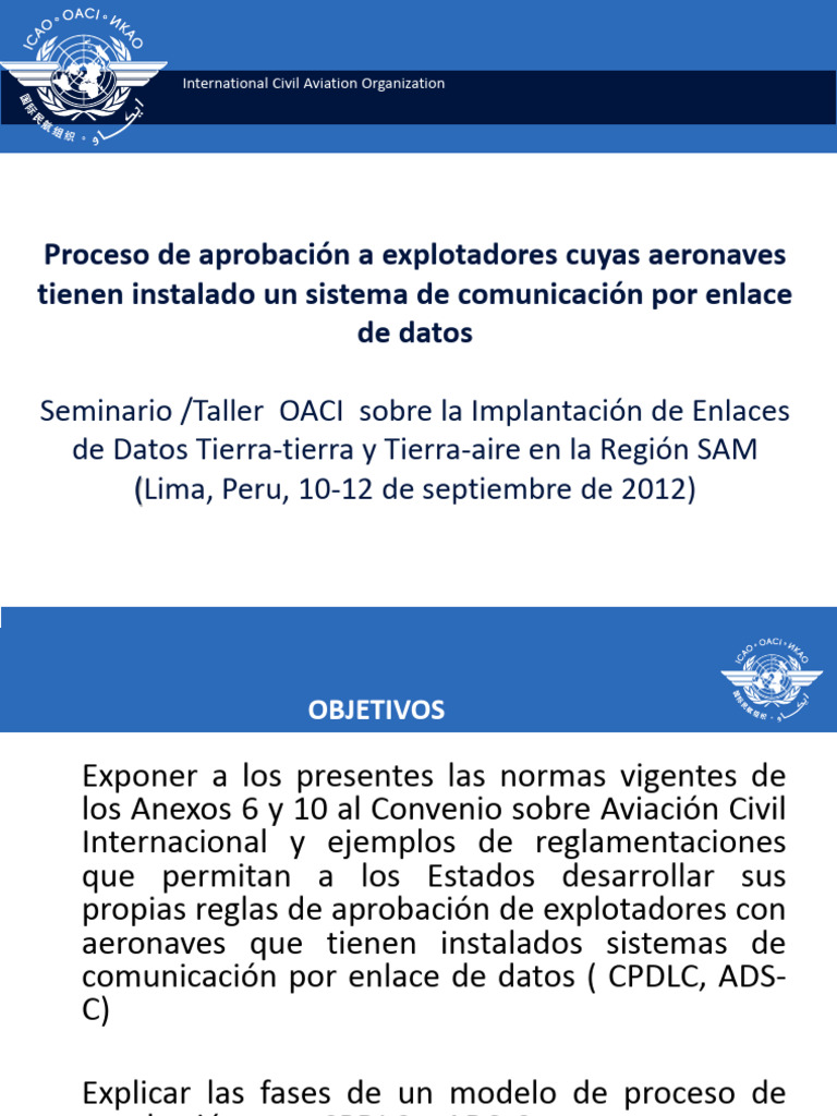 Sesion02 02 OACI ProcesoAprobacionExplotadores | PDF | Control de ...