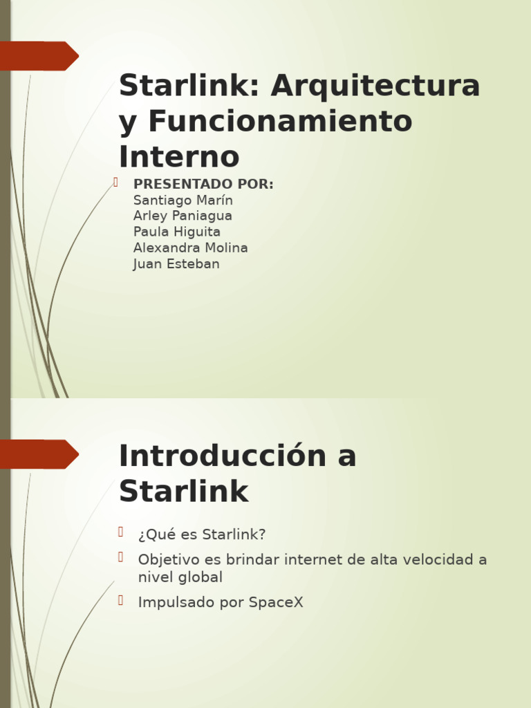 Presentacion Starlink | PDF