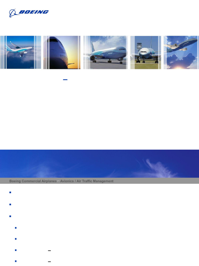 S2 - Pres1 BOEING ADS-B-FANS - A Boeing Perspective | PDF | Air Traffic ...