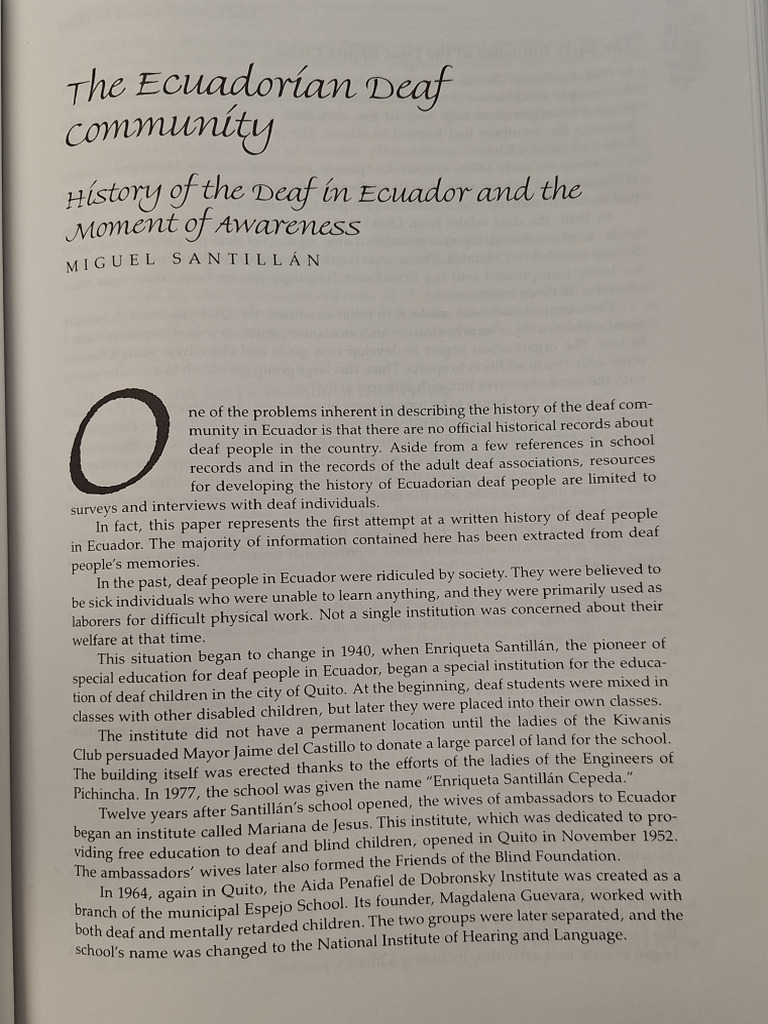 Miguel Santillan Deaf Way | PDF
