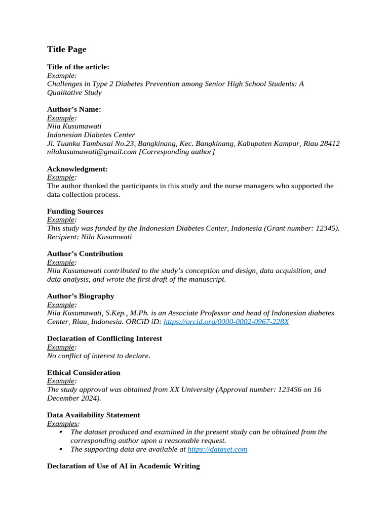 ICHJ Titlepage Template | PDF