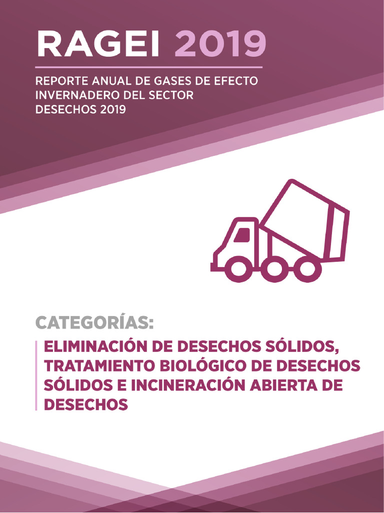 RAGEI DESECHOS 4A 4B 4C2 2019 Informe-Final-Mayo-2023 | PDF | Gases de ...