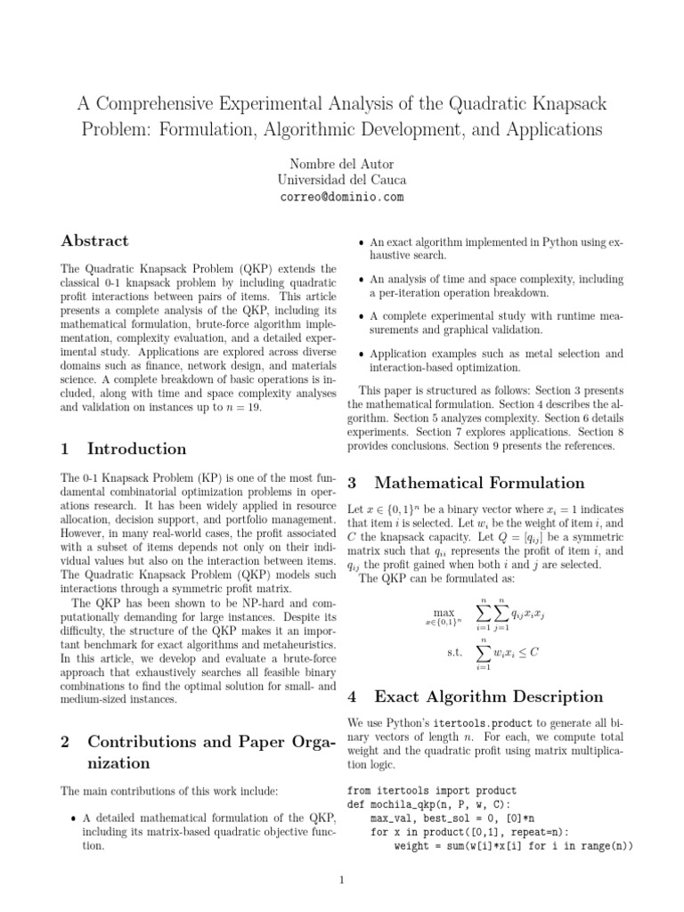 QKP q5 Article Complete Overleaf | PDF | Applied Mathematics ...