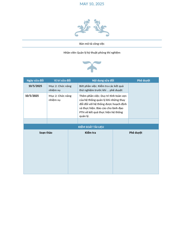 (MTCV) - Nhân Viên QLKT | PDF