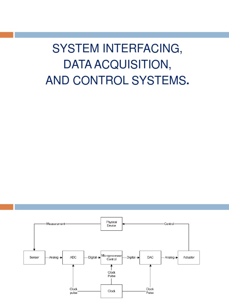 System Interfacing, Data Acquisition, and Control Systems | PDF | Analog To Digital Converter ...